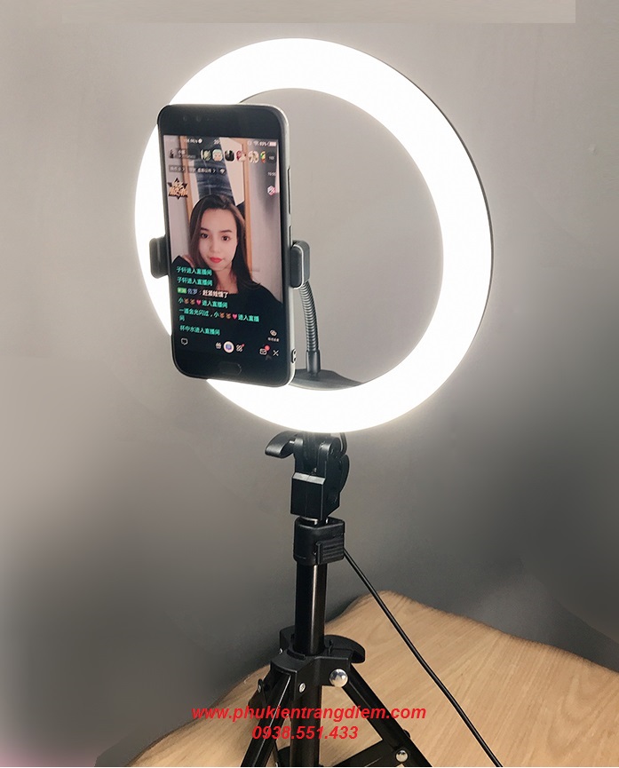 Đèn Livestream 26cm Hỗ Trợ Trang Điểm - Livestream Bán Hàng Chuyên ...